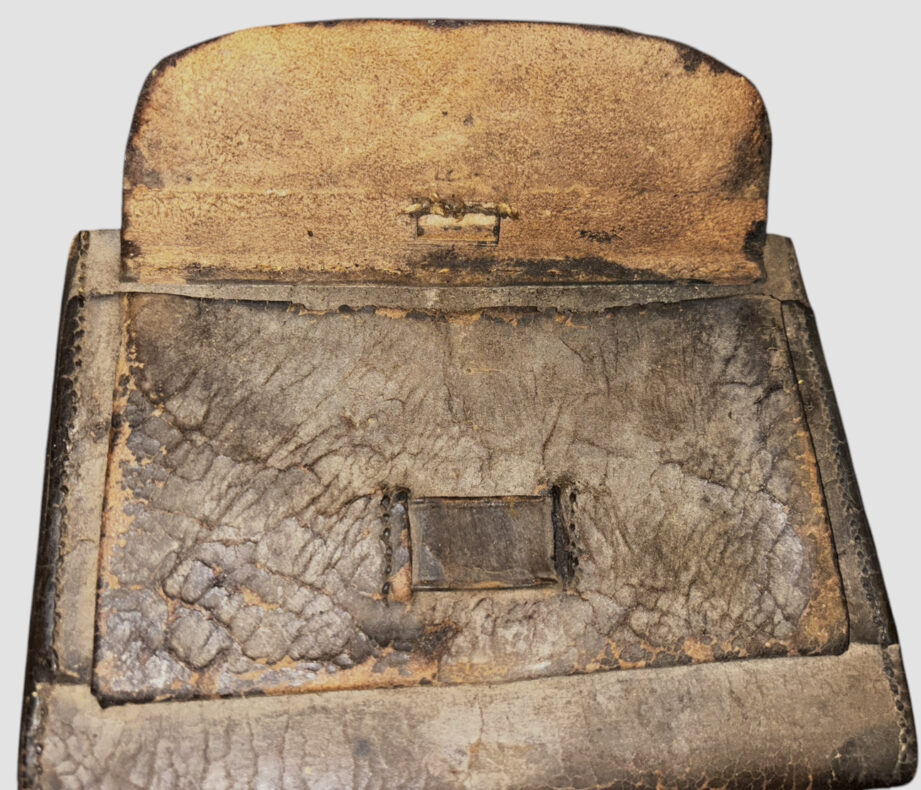 Civil War Pattern 1861 Cartridge Box Containing Unopened Pack of St ...