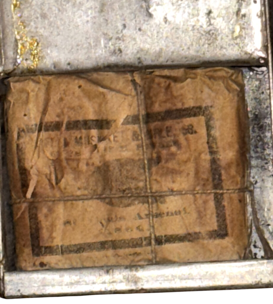 Civil War Pattern 1861 Cartridge Box Containing Unopened Pack of St ...
