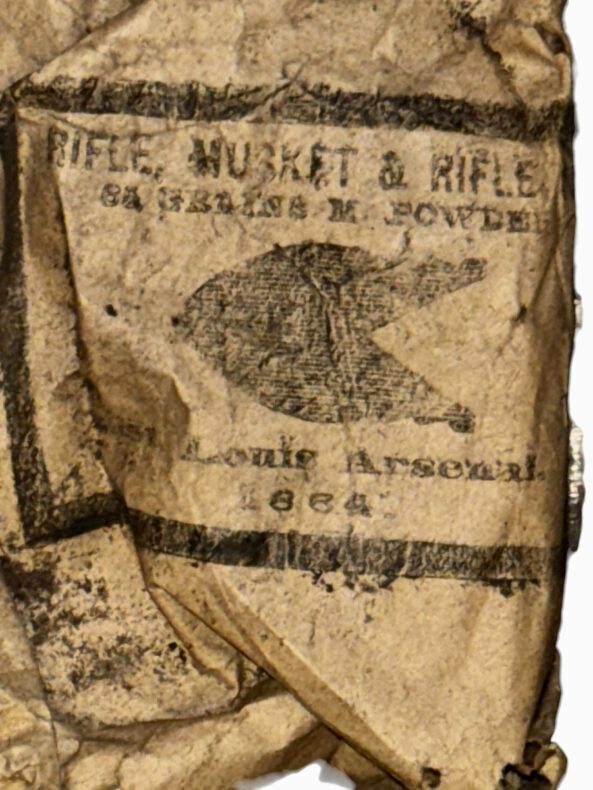 Civil War Pattern 1861 Cartridge Box Containing Unopened Pack of St ...