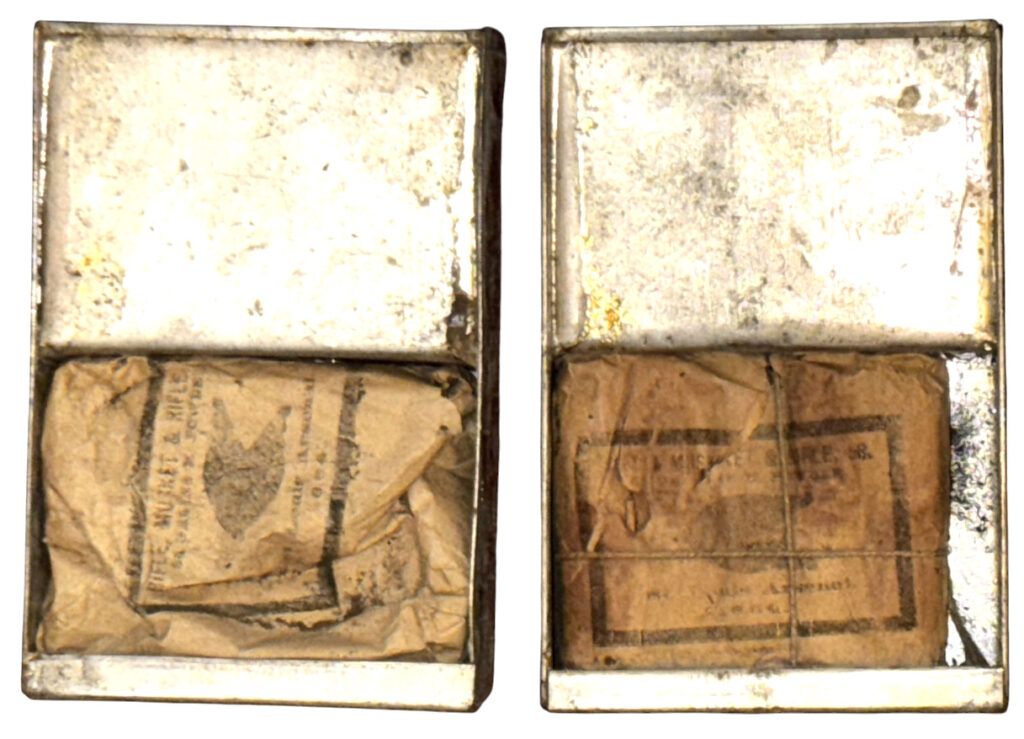 Civil War Pattern 1861 Cartridge Box Containing Unopened Pack of St ...