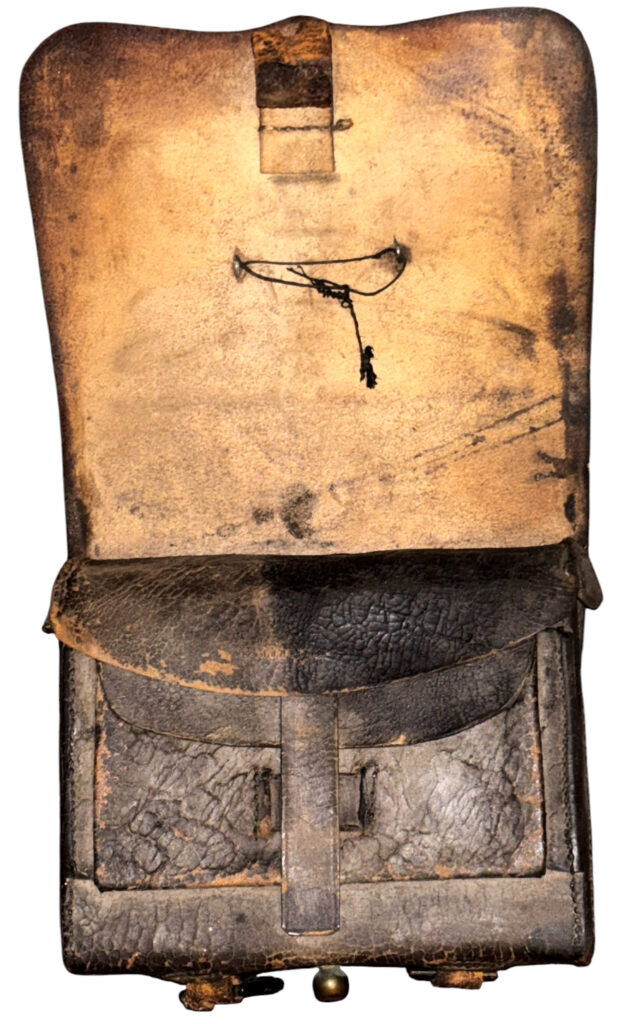 Civil War Pattern 1861 Cartridge Box Containing Unopened Pack of St ...